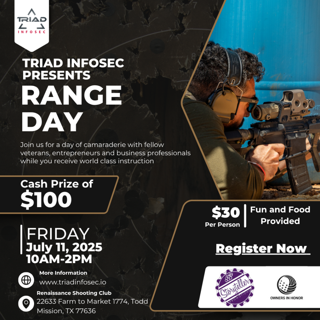 Events from October 10, 2024 – April 16 – Triad Infosec | Triad Infosec